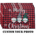 4 Piece Custom Placemats for Dining Table 12"x18", Personalized Place ...