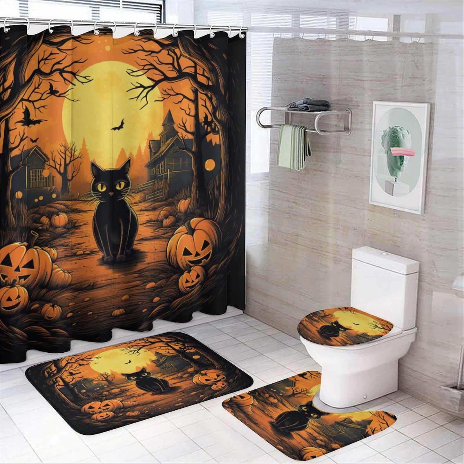 Halloween Shower Curtain Sets