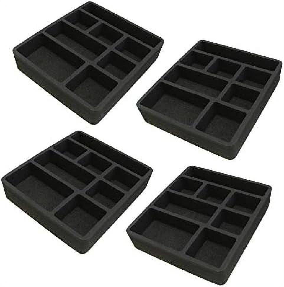 4 Piece Desk Drawer Organizers Tray Non-Slip Waterproof Insert for ...