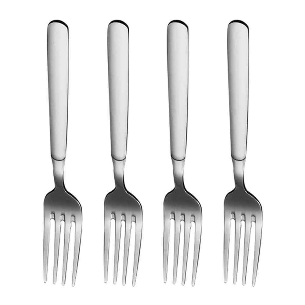 4-Piece Dinner Forks Set, Food-Grade Stainless Steel Forks Silverware ...