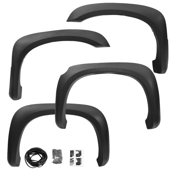 4-Piece Direct Fit Fender Flares Set Compatible with 2005 2006 2007 ...