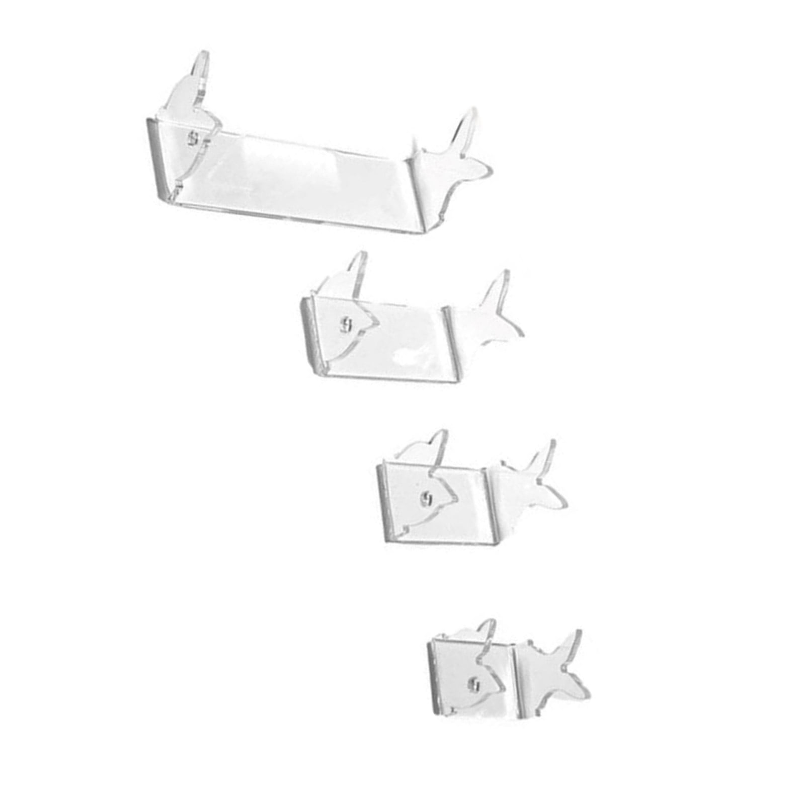 4-Piece Display Stands Acrylic Transparent Display Stand for Fishing ...