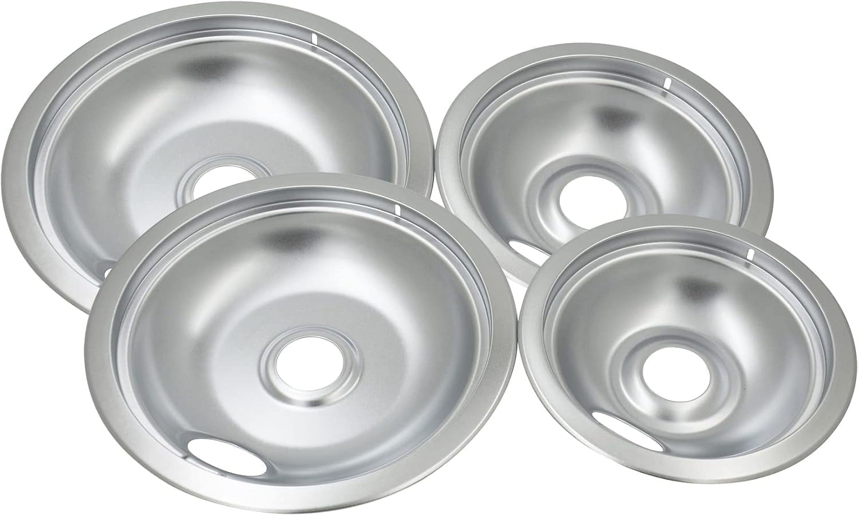 4 Piece Drip Pans Set,Compatible with Whirpool Kenmore Frigirate Stove ...
