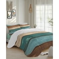 4 Piece Duvet Cover Set Cal king, Farmhouse Vintage Brown Wood Board ...