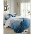 4 Piece Duvet Cover Set Cal king, Marble Texture Pattern Soft ...