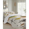 4 Piece Duvet Cover Set Cal king, Mid Century Color Block Soft ...