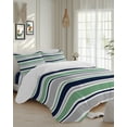 4 Piece Duvet Cover Set Cal king, Modern Minimalist Stripe Soft ...