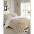 4 Piece Duvet Cover Set Cal king, Rustic Morocco Tile Lattice Pattern ...