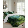 4 Piece Duvet Cover Set Cal king, Spring Forest Tree Plant Soft ...