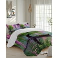 4 Piece Duvet Cover Set Cal king, Spring Wisteria Willow Lake Soft ...