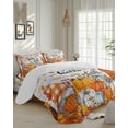 4 Piece Duvet Cover Set Cal king, Thanksgiving Maple Leaf Farm Gnome ...