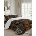 4 Piece Duvet Cover Set Cal king, Vintage Medieval Wooden Door Soft ...