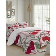 4 Piece Duvet Cover Set Cal king, Watercolor Fruit Cherries Soft ...