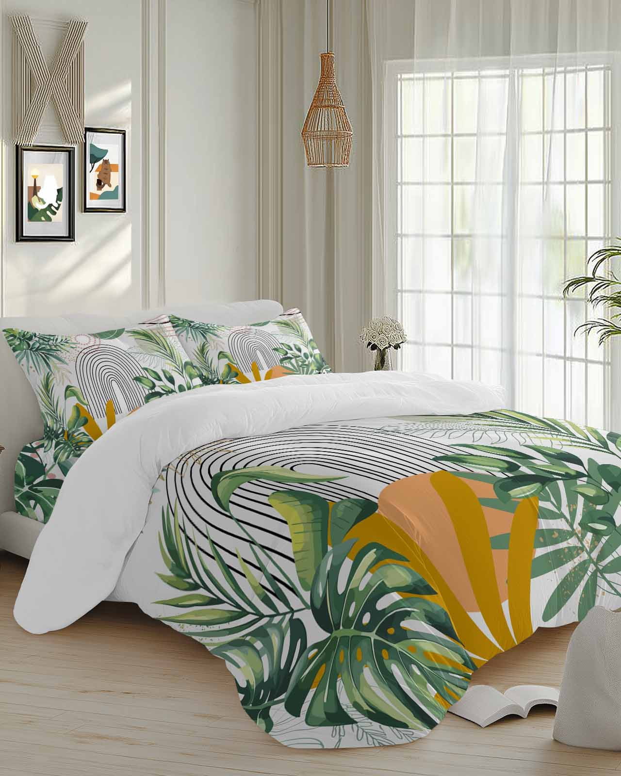 4 Piece Duvet Cover Set Cal king, Watercolor Turtle Backwood Soft ...
