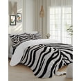 4 Piece Duvet Cover Set Cal king, Zebras Tiger Stripes Soft Breathable ...