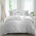 4 Piece Duvet Cover Set Full, Abstract Gray Gradient Style Soft ...