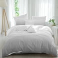 4 Piece Duvet Cover Set Full, Grey Gradient Retro Soft Breathable ...