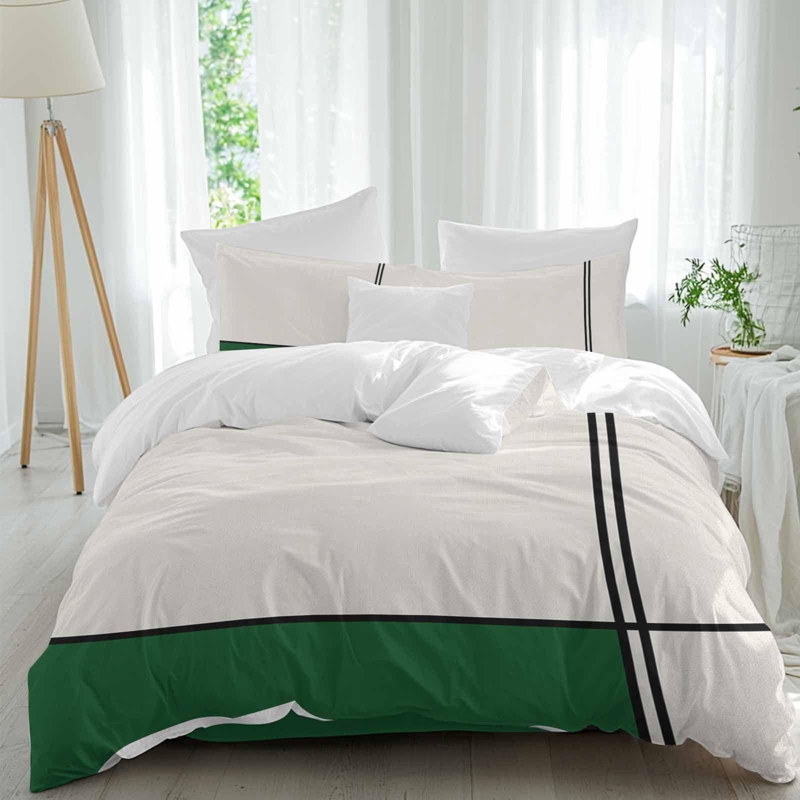4 Piece Duvet Cover Set Full, Modern Abstract Minimalism Soft ...