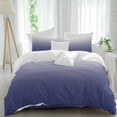 4 Piece Duvet Cover Set Full, Purple Gradient Soft Breathable Bedding ...