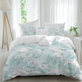 4 Piece Duvet Cover Set Full, Summer Coastal Abstract Waves Soft ...