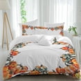 4 Piece Duvet Cover Set Full, Thanksgiving Oil Painting Pumpkin Soft ...