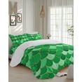 4 Piece Duvet Cover Set Queen, Abstract Fish Scales Pattern Soft ...