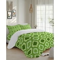 4 Piece Duvet Cover Set Queen, Abstract Moroccan Pattern Soft ...