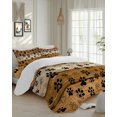 4 Piece Duvet Cover Set Queen, Farmhouse Yellow Wood Grain Retro Soft ...