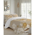 4 Piece Duvet Cover Set Queen, Japanese Harmony Cherry Blossoms Soft ...