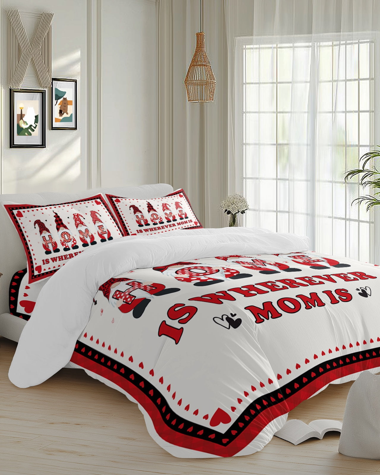 4 Piece Duvet Cover Set Queen, Mother's Day Dwarf Quotes Soft ...