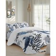 4 Piece Duvet Cover Set Queen, Retro Sea Turtles Summer Ocean Soft ...