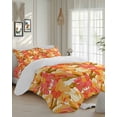 4 Piece Duvet Cover Set Queen, Vintage Country Peony Soft Breathable ...