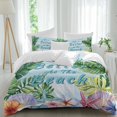 4 Piece Duvet Cover Set Twin, Ocean Beach Shells Starfish Soft ...
