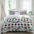 4 Piece Duvet Cover Set Twin, Summer Beach Starfish Coral Soft ...