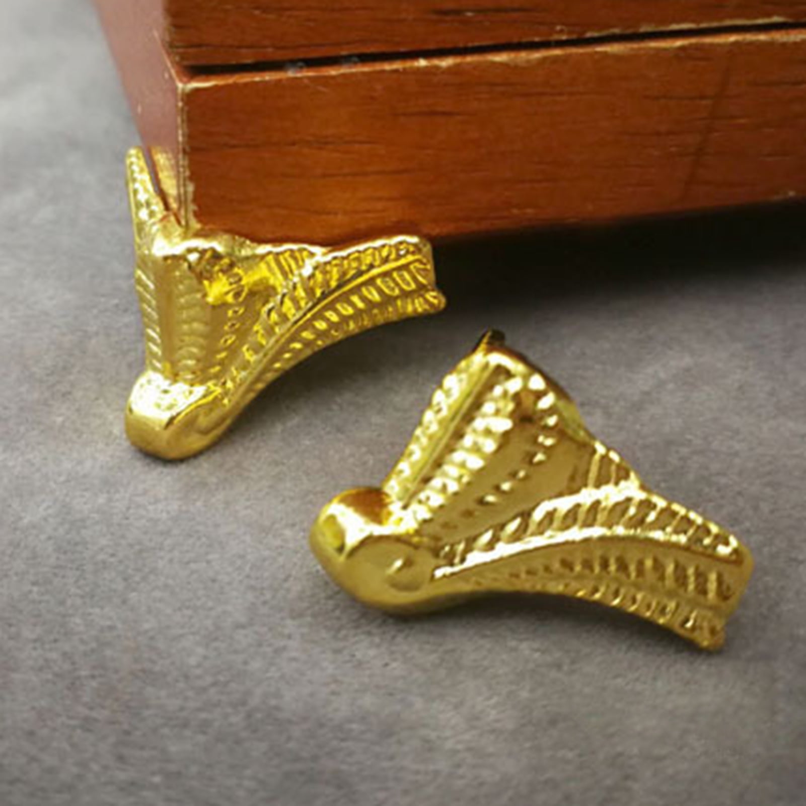 4-Piece Embossed Antique Table Feet High Strength Zinc Alloy Decorative ...