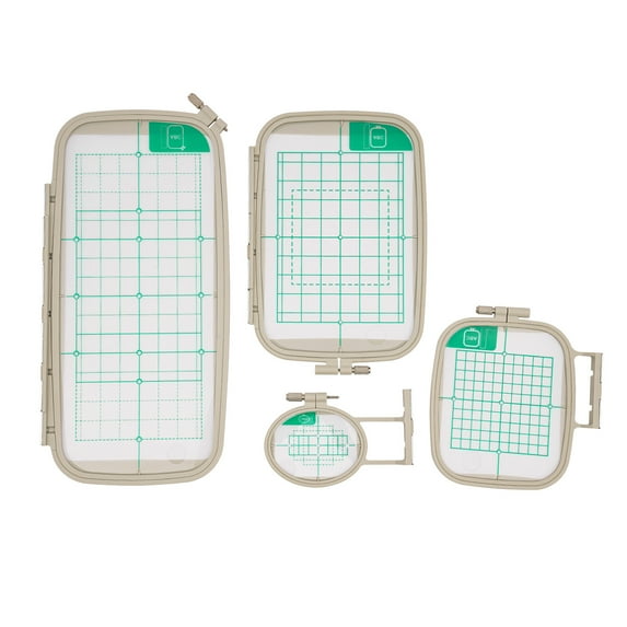 Brother Large Sewing Supplies Accessories: 4-Piece Embroidery Hoop Set ...