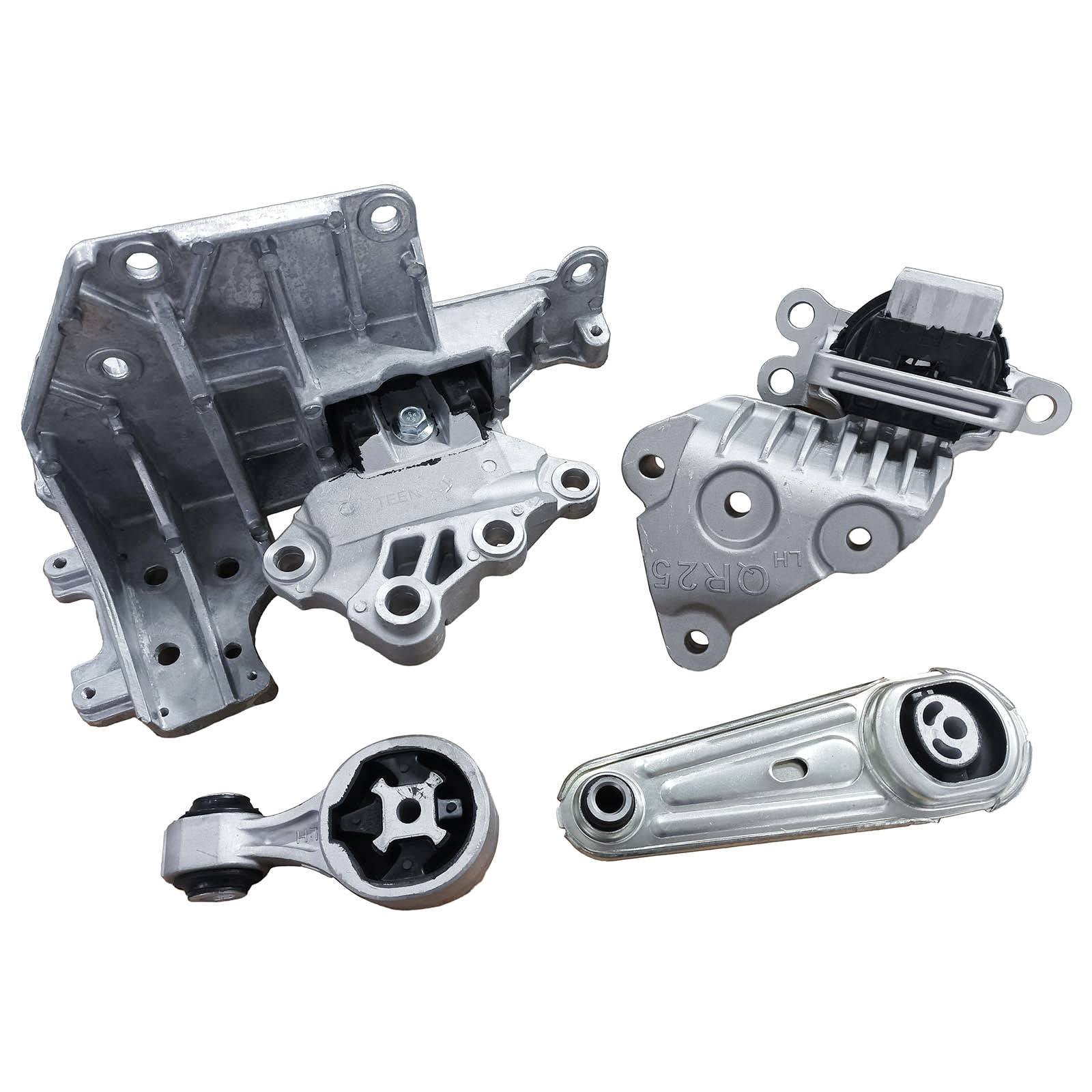4-Piece Engine and Transmission Mount Set - Vibration Dampening Motor ...