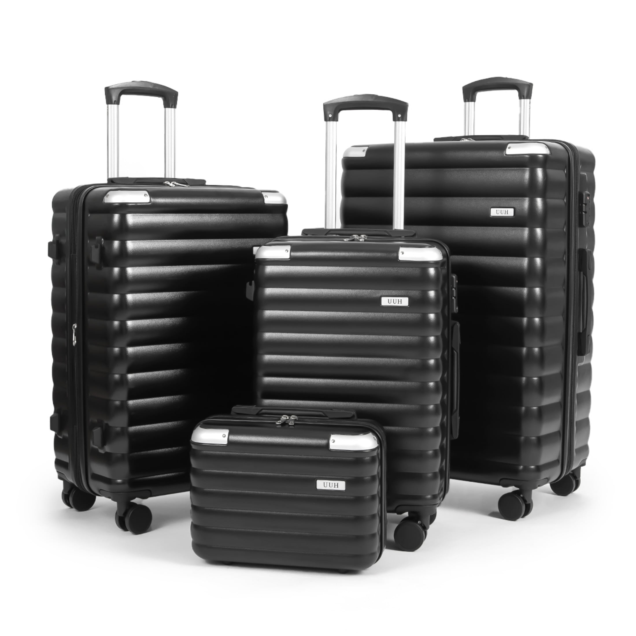 4-Piece Expandable Carry-On Suitcase 28/24/20/13-inch suitcase with ...
