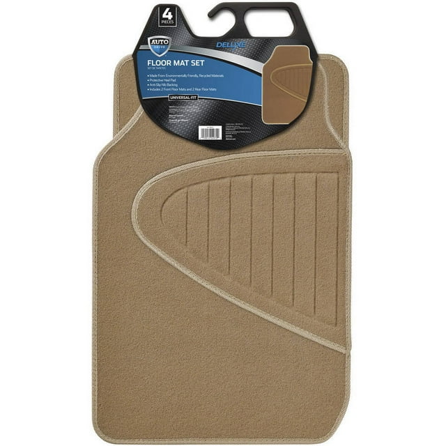 4-Piece Floor Mat, Tan - Walmart.com