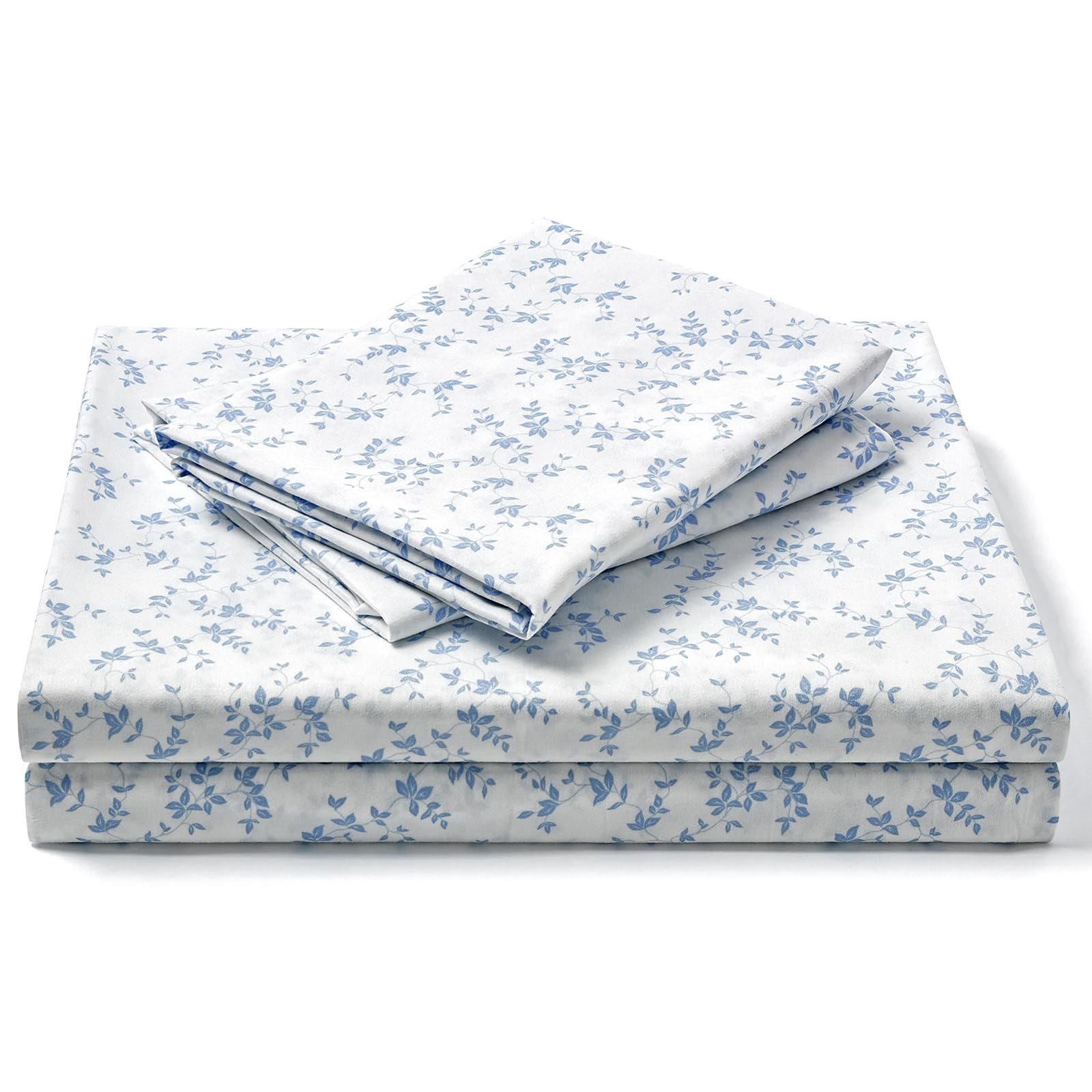 4 Piece Flower Printed Bedding Sheets, 14 - Lille, Full Size - Walmart.com