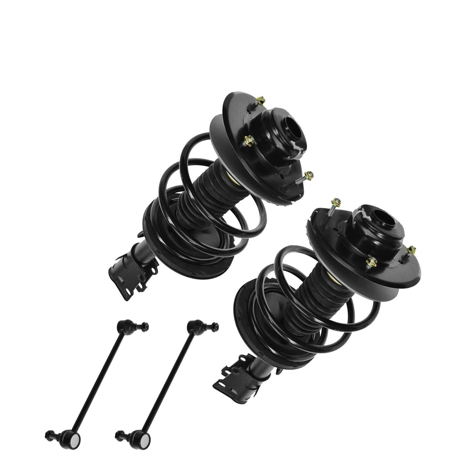 4 Piece Front Suspension Kit Strut & for Spring Assemblies & Sway Bar s ...