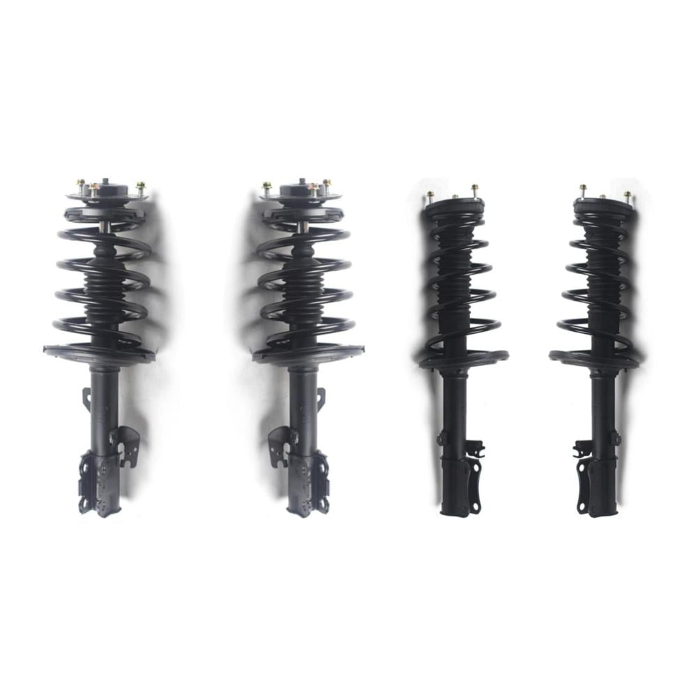 4-Piece Front and Rear Shock Strut and Spring Assembly with Greasable ...