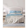 4 Piece Full Sheet Set Beach Ocean Sheets Set for Full Size Bed ...