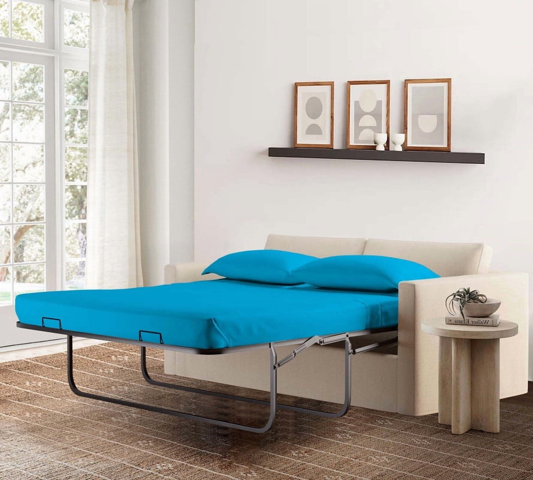 4-Piece Full Sleeper Sofa Sheet Set, 100% Egyptian Cotton, 1000 Thread ...