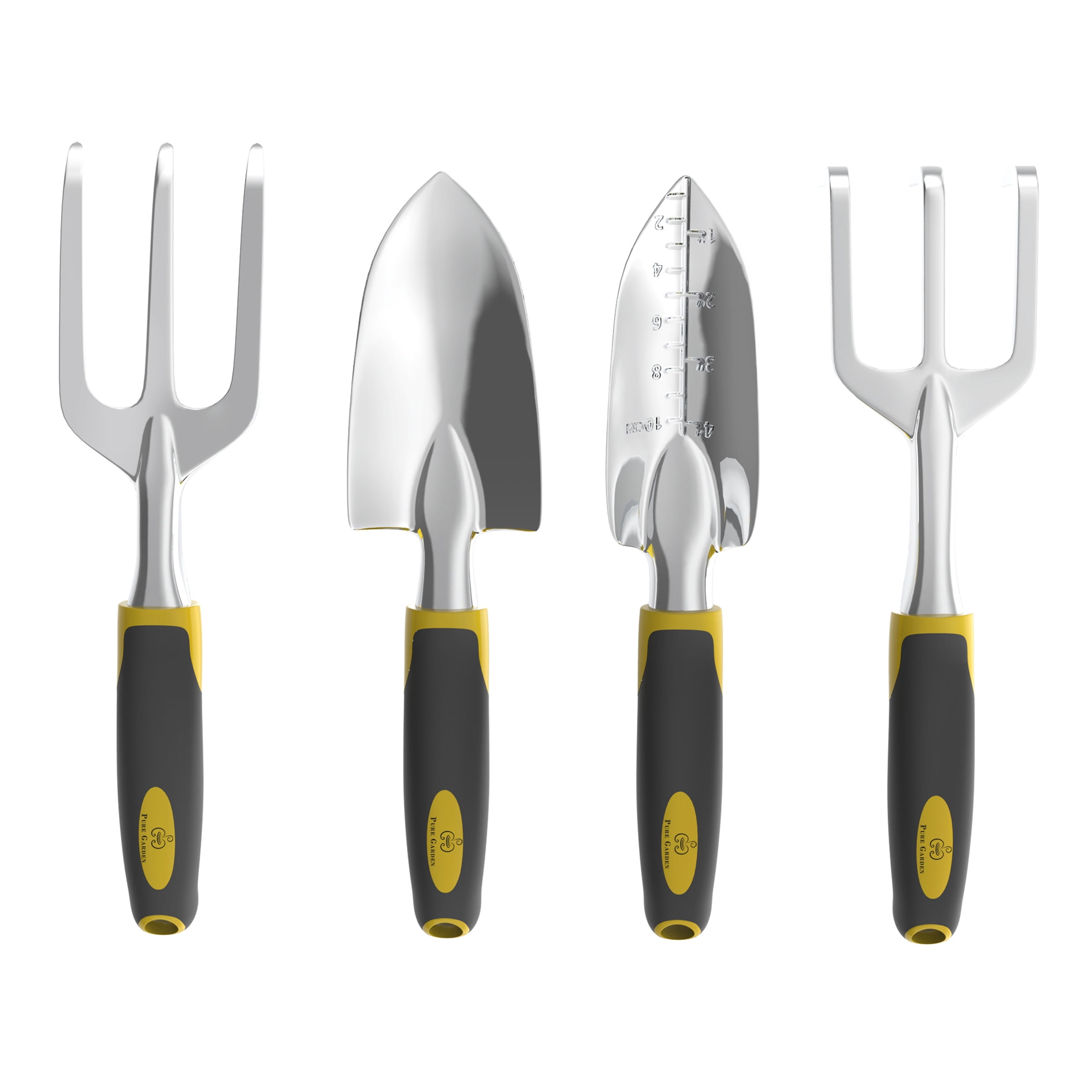 4 Piece Gardening Tool Set- Garden Hand Tools with Cultivator ...