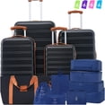 4-Piece Hardshell Spinner Luggage Set with TSA Lock, Expandable ABS ...
