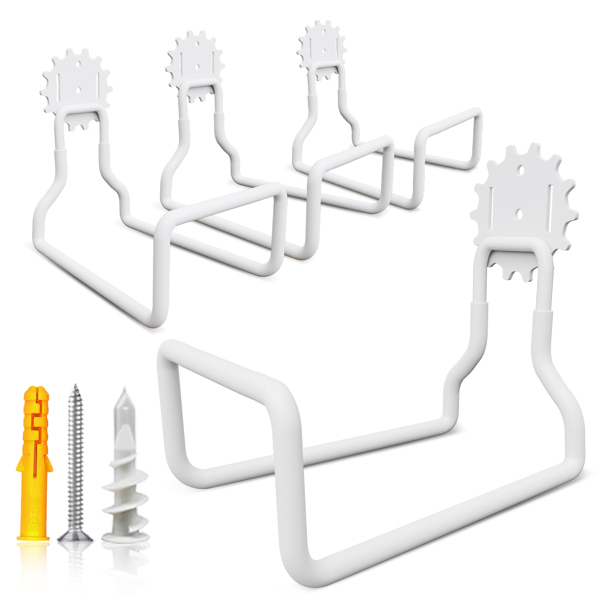 4-Piece Heavy Duty Metal Hose Bracket Set – Universal Wall-Mounted ...