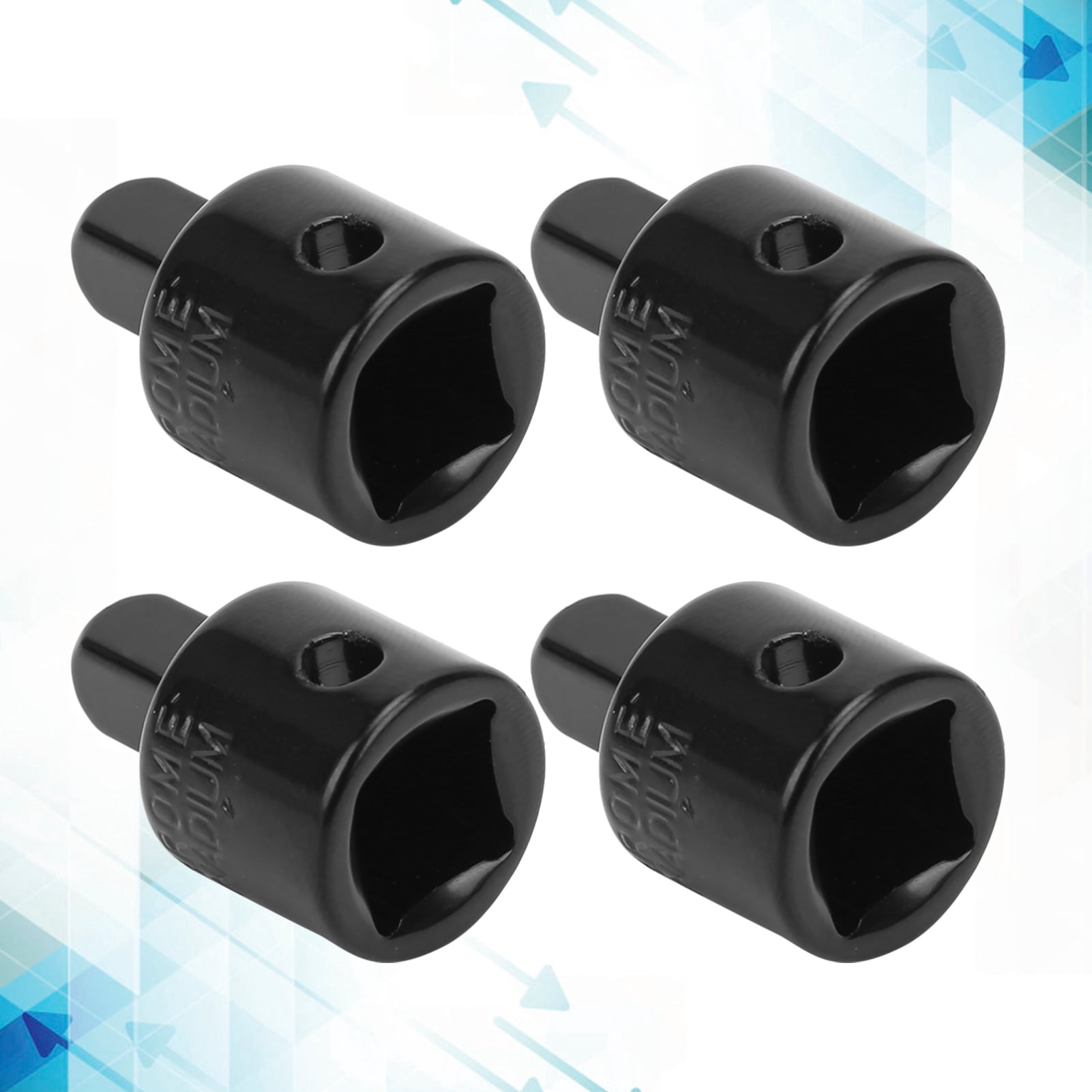 4-Piece High Carbon Steel Socket Adapter Set 3/8 Inch Drive to 1/4 ...