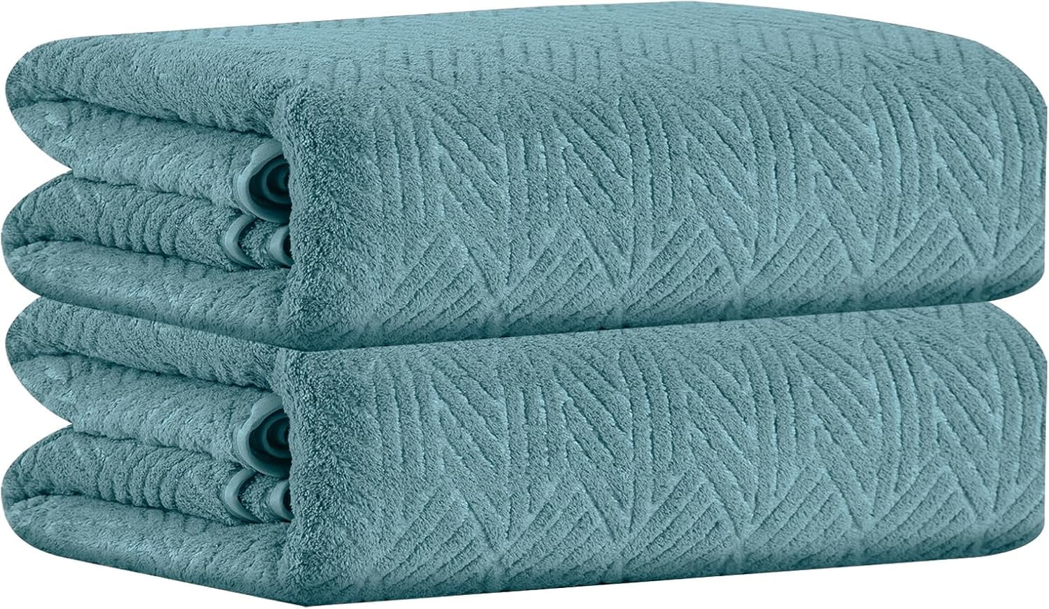 4-Piece Jumbo Bath Towel Set - 35x70 Inch Extra Large Quick-Dry Bath ...
