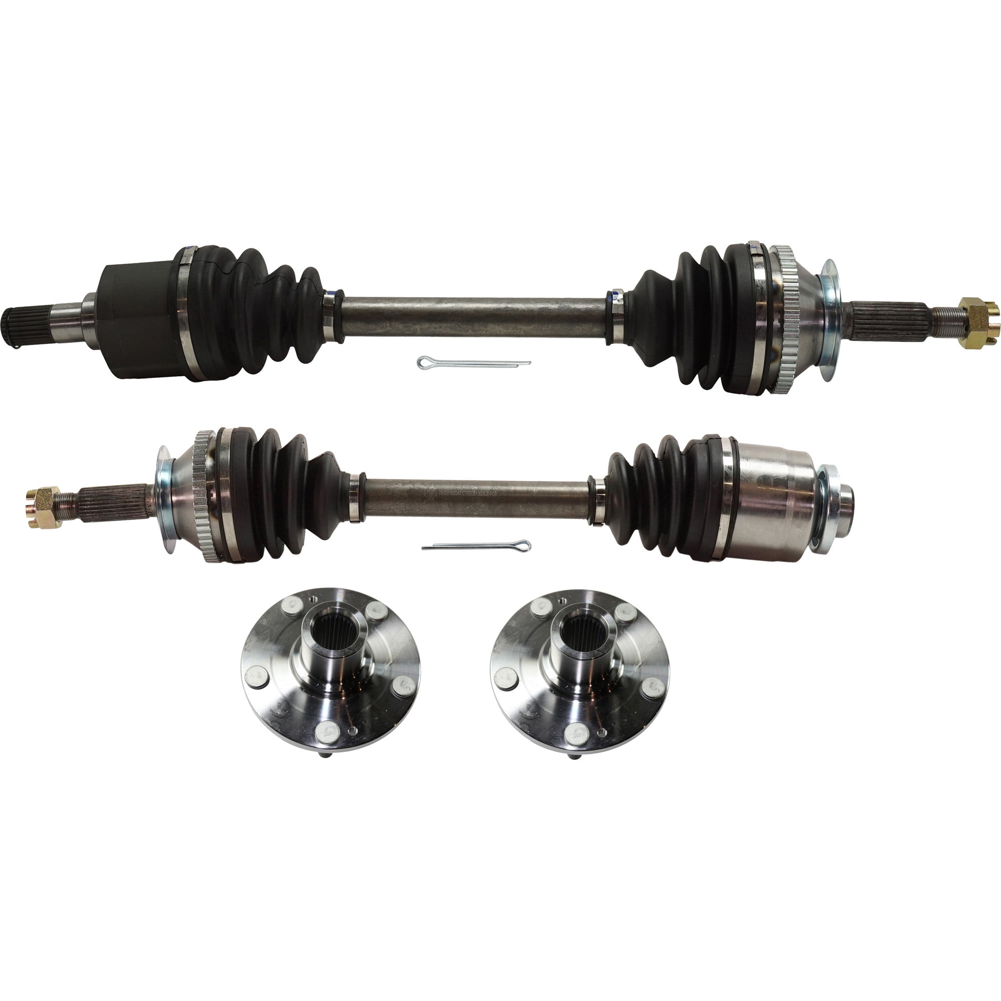 4-Piece Kit Front Suspension includes Axle Assembly and Wheel Hub ...